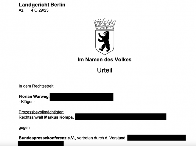 BPK e.V. legt Berufung gegen Urteil des Landgerichts Berlin ein, NachDenkSeiten-Redakteur ...